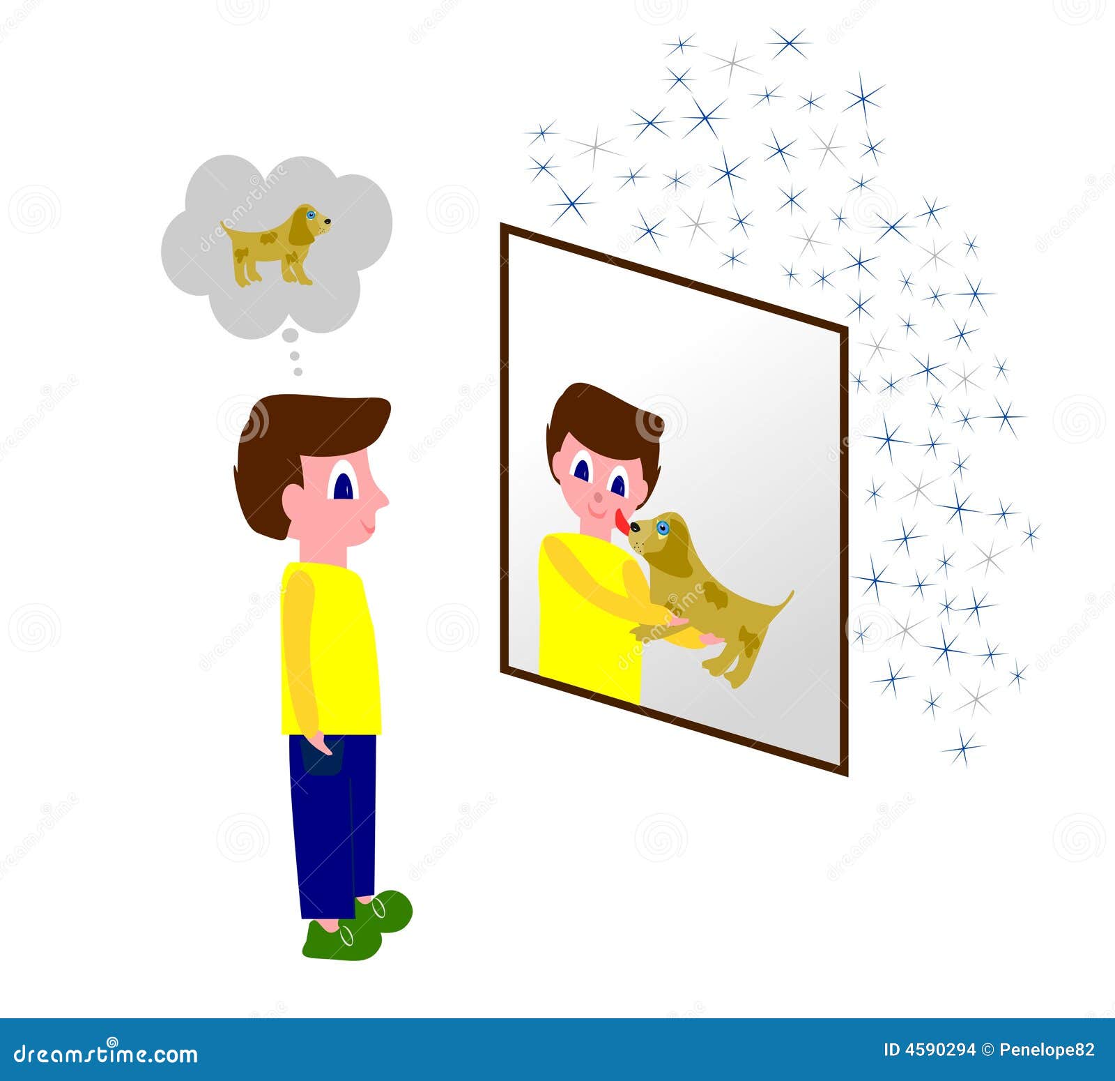 Child Happy Mirror Sad Stock Illustrations – 10 Child Happy Mirror Sad ...