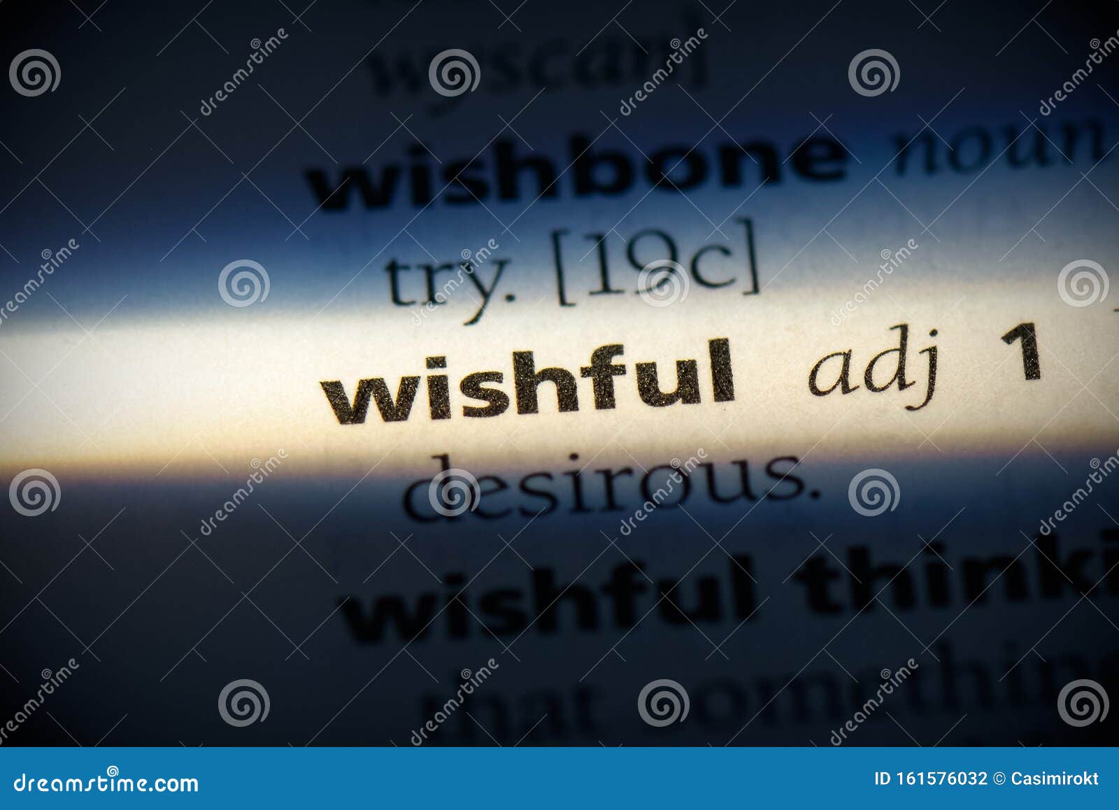 Wishful stock photo. Image of idea, dictionary, reference - 161576032