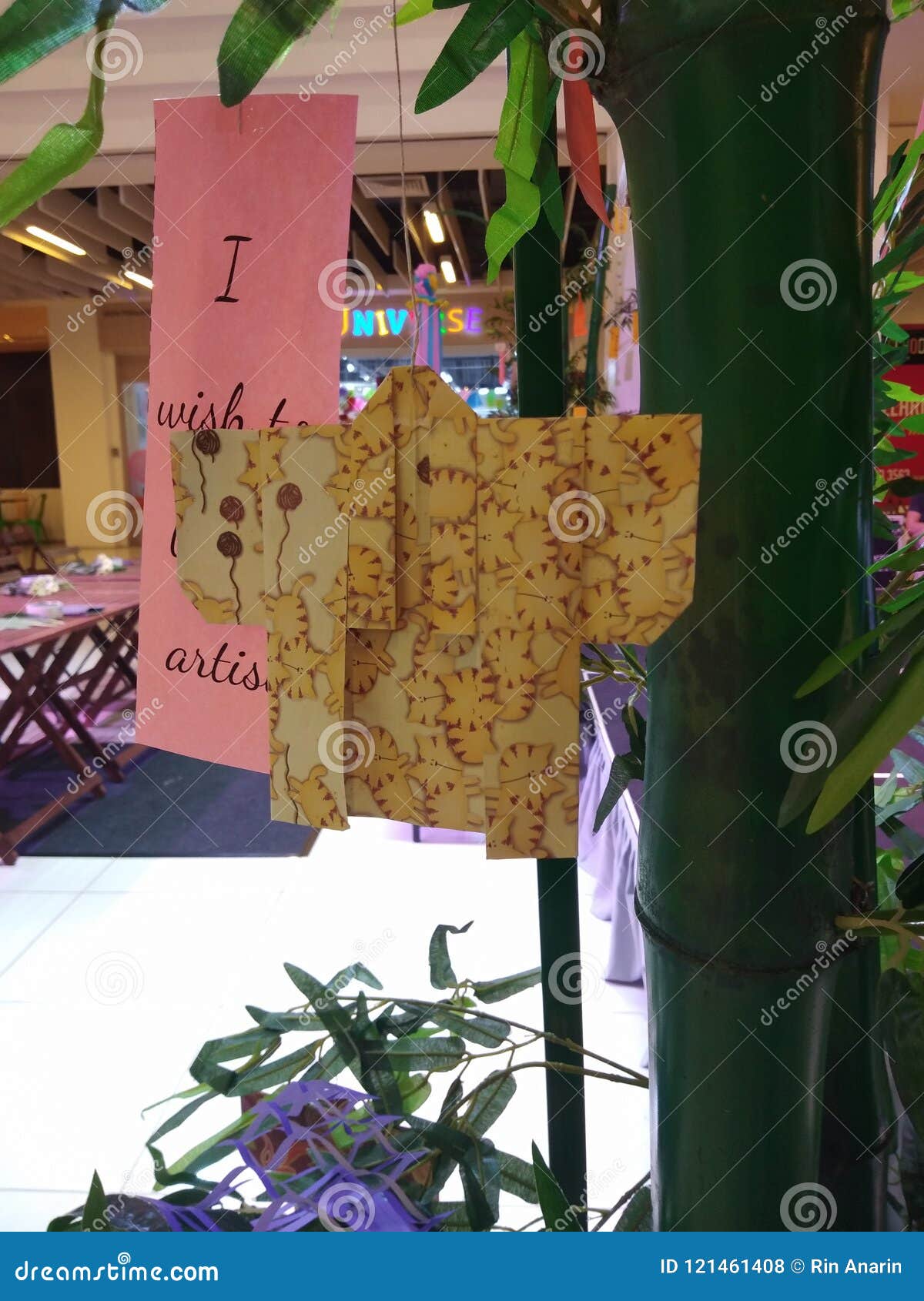 Wishing paper stock photo. Image of asia, wishing, japan - 121461408