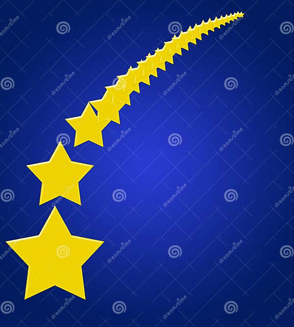 Wishing on a Shooting Star stock illustration. Illustration of hope ...