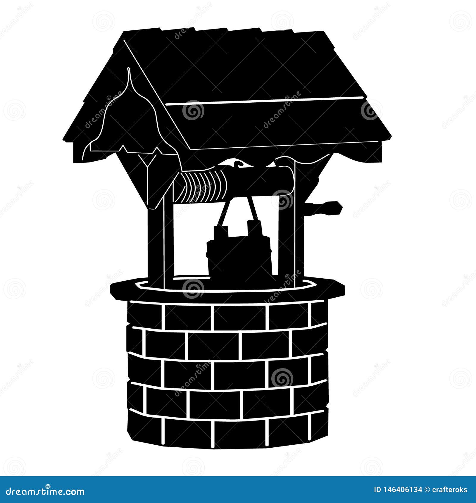 Wishing Well Vector Eps Illustration by Crafteroks Stock Vector ...