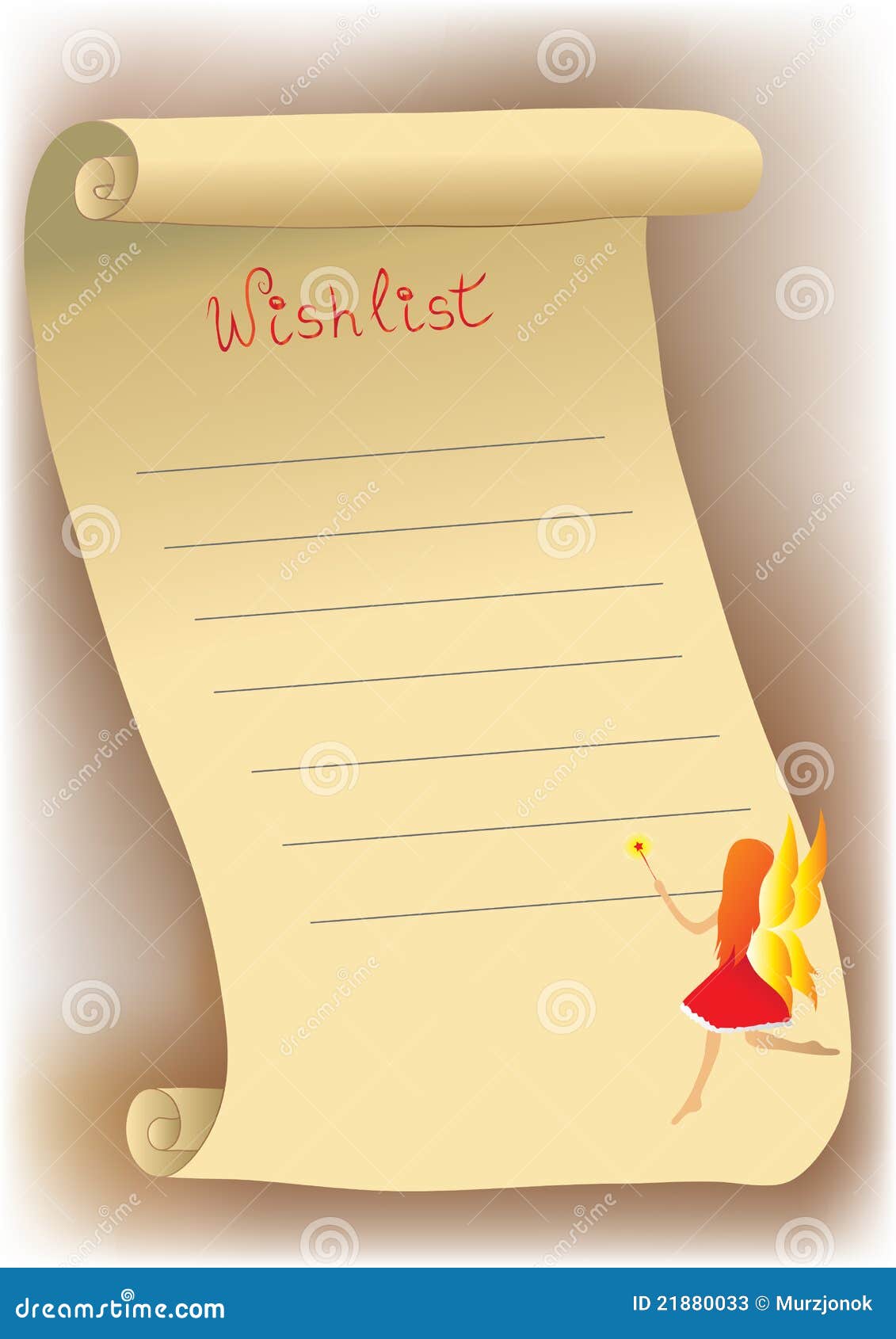 Wishlist stock vector. Illustration of blank, christmas - 21880033