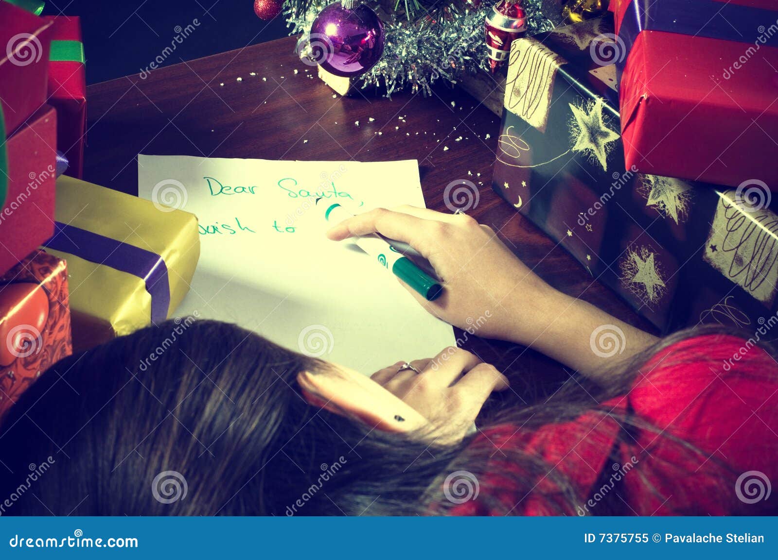 Wishlist stock image. Image of caucasian, gifts, teenager - 7375755