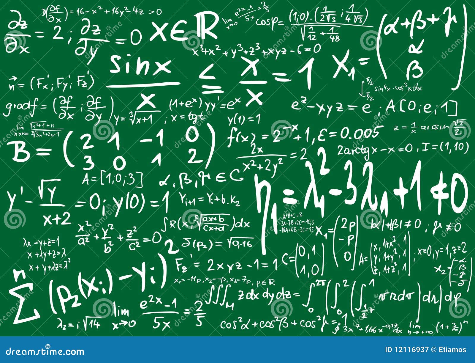 Wiskunde vector illustratie. Illustration of echt, raad - 12116937