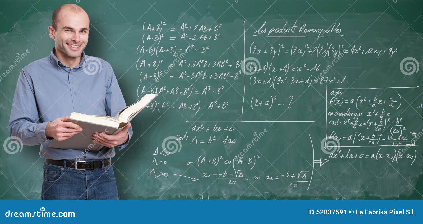 Wiskundeleraar stock afbeelding. Image of universiteit - 52837591