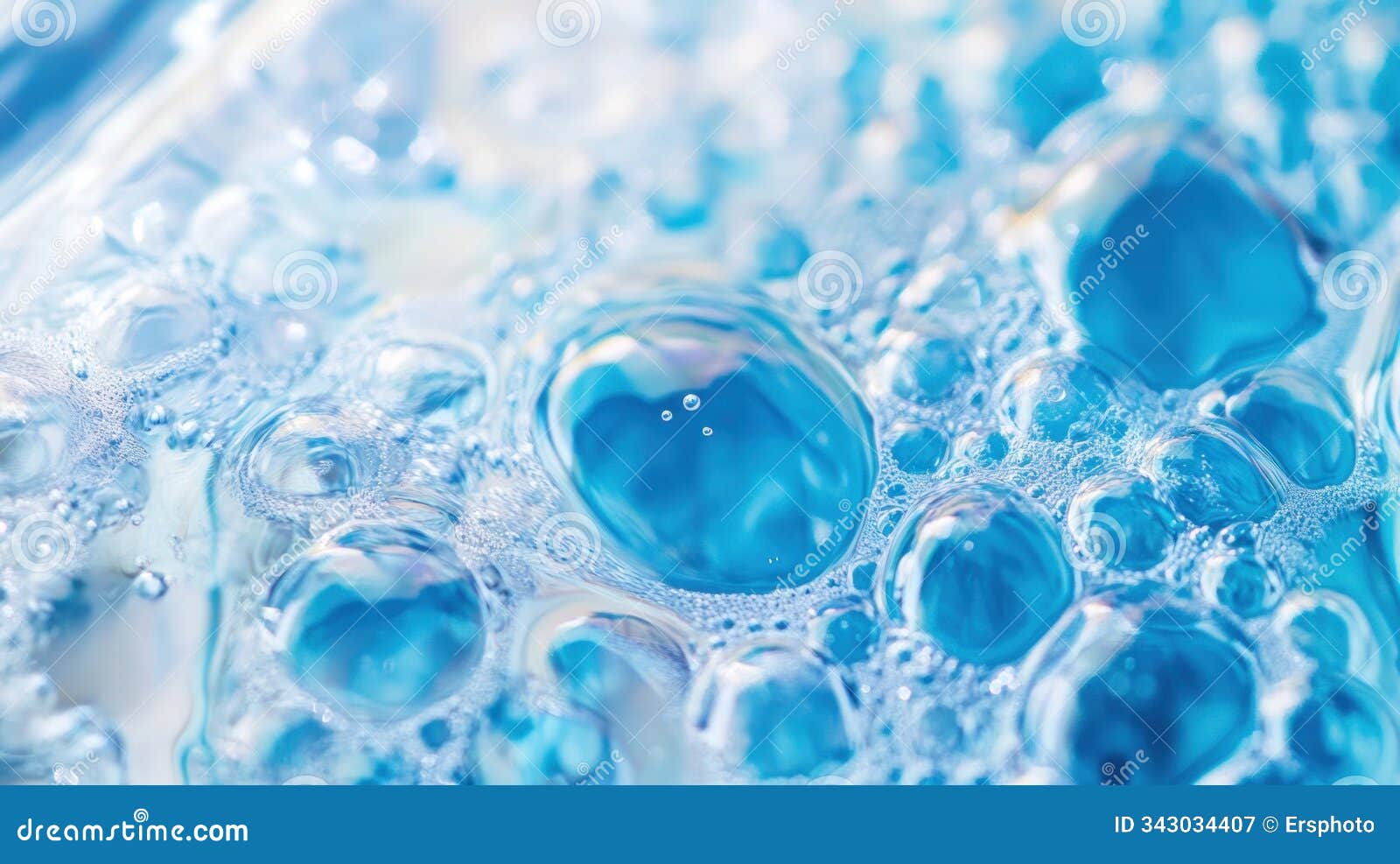 A Wisp of a Delicate Blue Bubble Pattern on the Surface, Representing ...