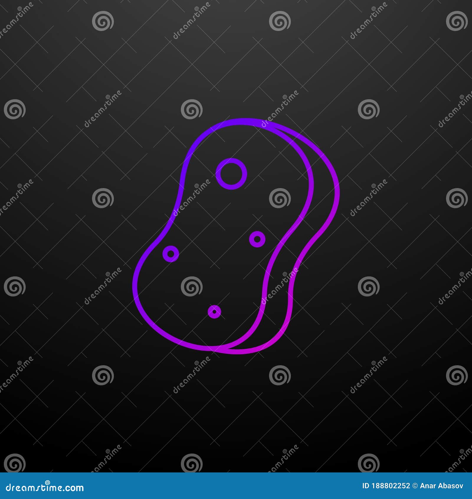 Wisp Symbol, Fire And Flame, Cartoon Style. Trendy Modern Vector ...