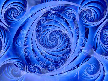 Wispy Blue Spirals Pattern stock photo. Image of layer - 1983204