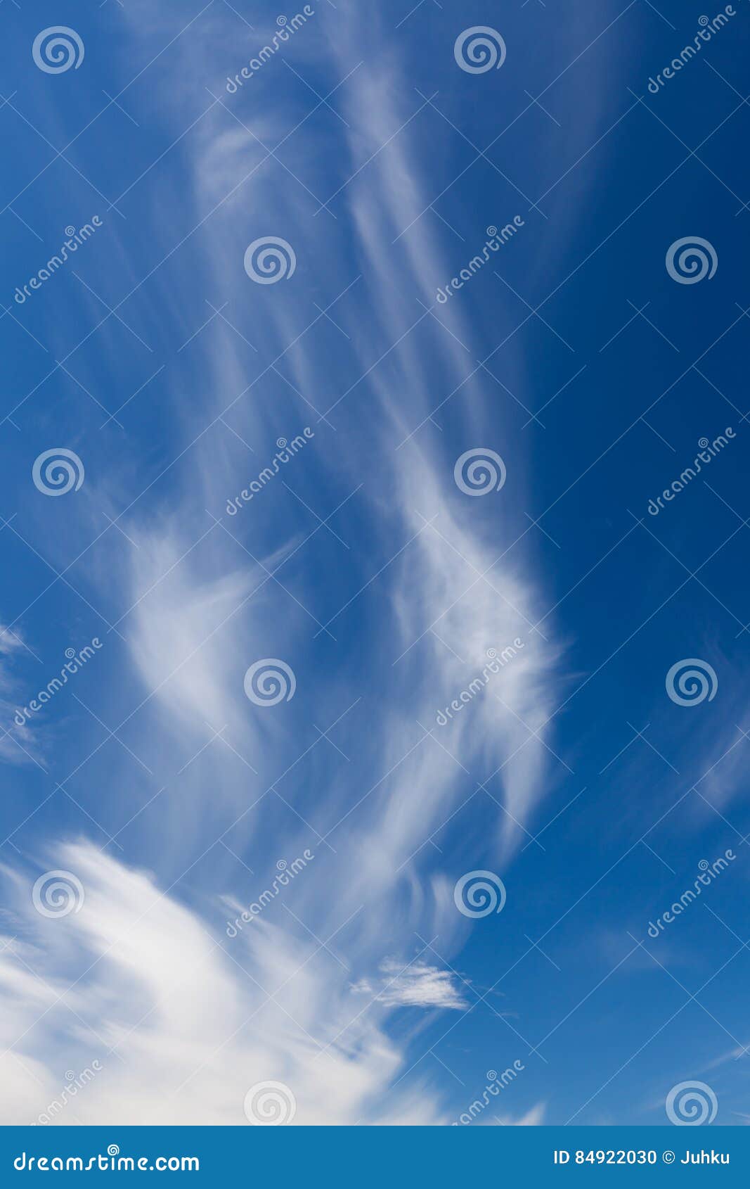 Wispy Cirrus Clouds Blue Sky Stock Photo - Image of weather, high: 84922030