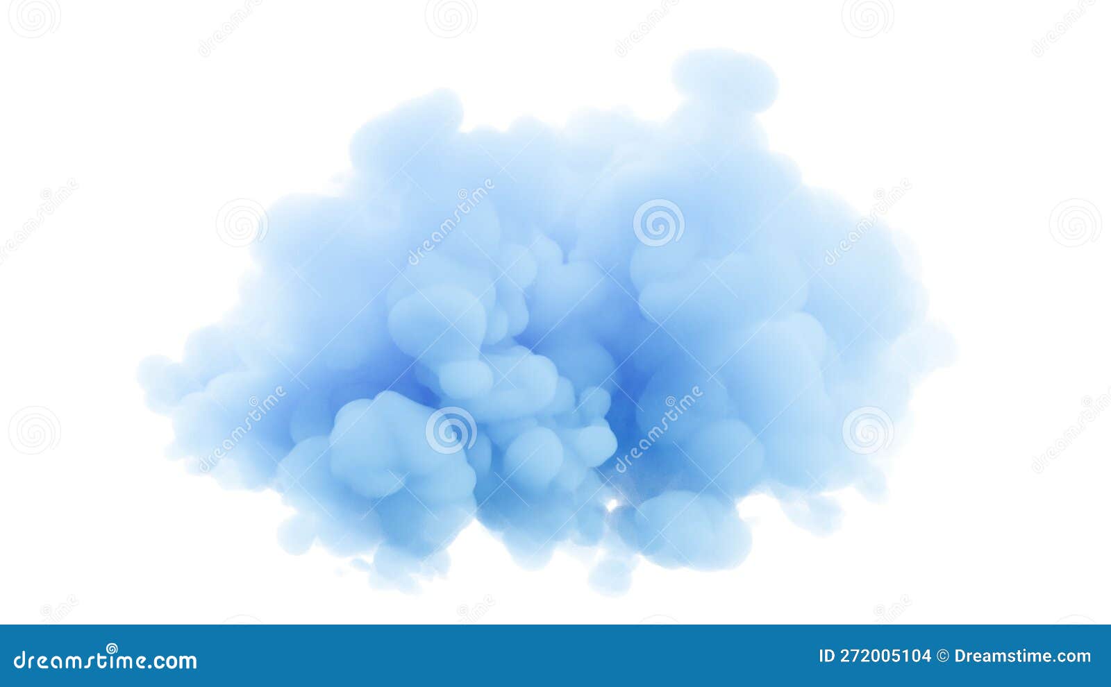 Wispy, Light Blue Cloud on a White Background Stock Photo - Image of ...