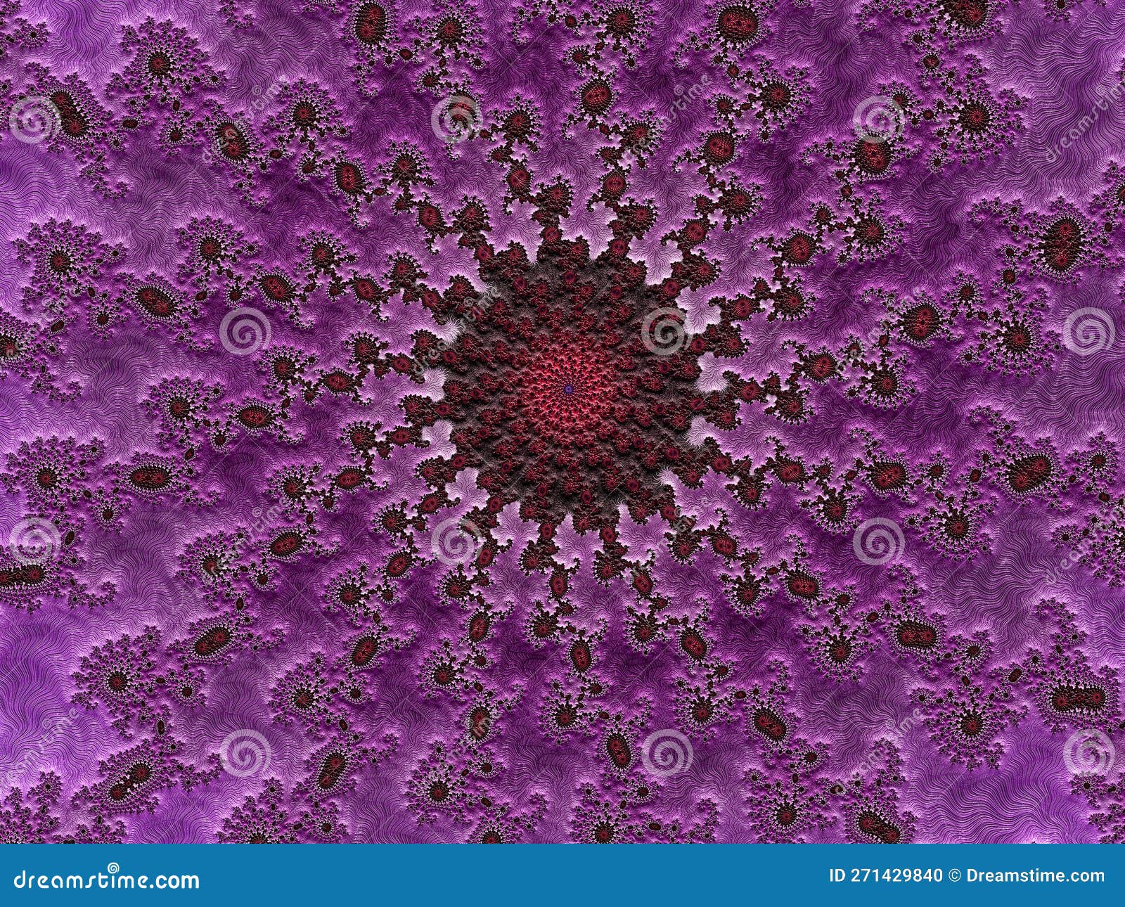 Wispy Magenta Spirals Pattern Stock Illustration - Illustration of ...