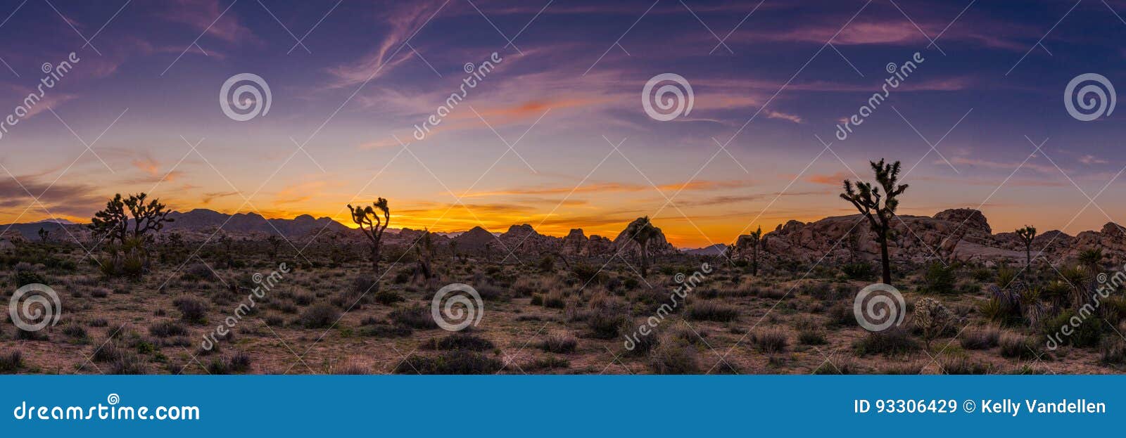 Wispy Sunset Over Hidden Valley Stock Image - Image of purple, sunset ...