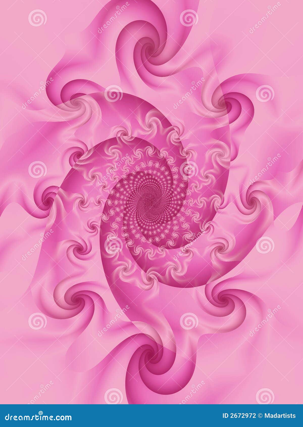 Wispy Swirls Spirals in Pink Stock Illustration - Illustration of curl ...