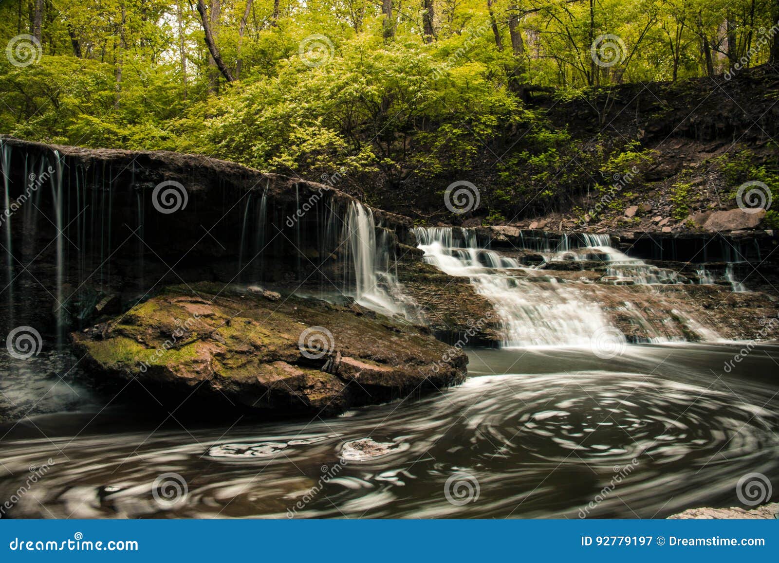Wispy Waterfall stock image. Image of canon, orange, winding - 92779197