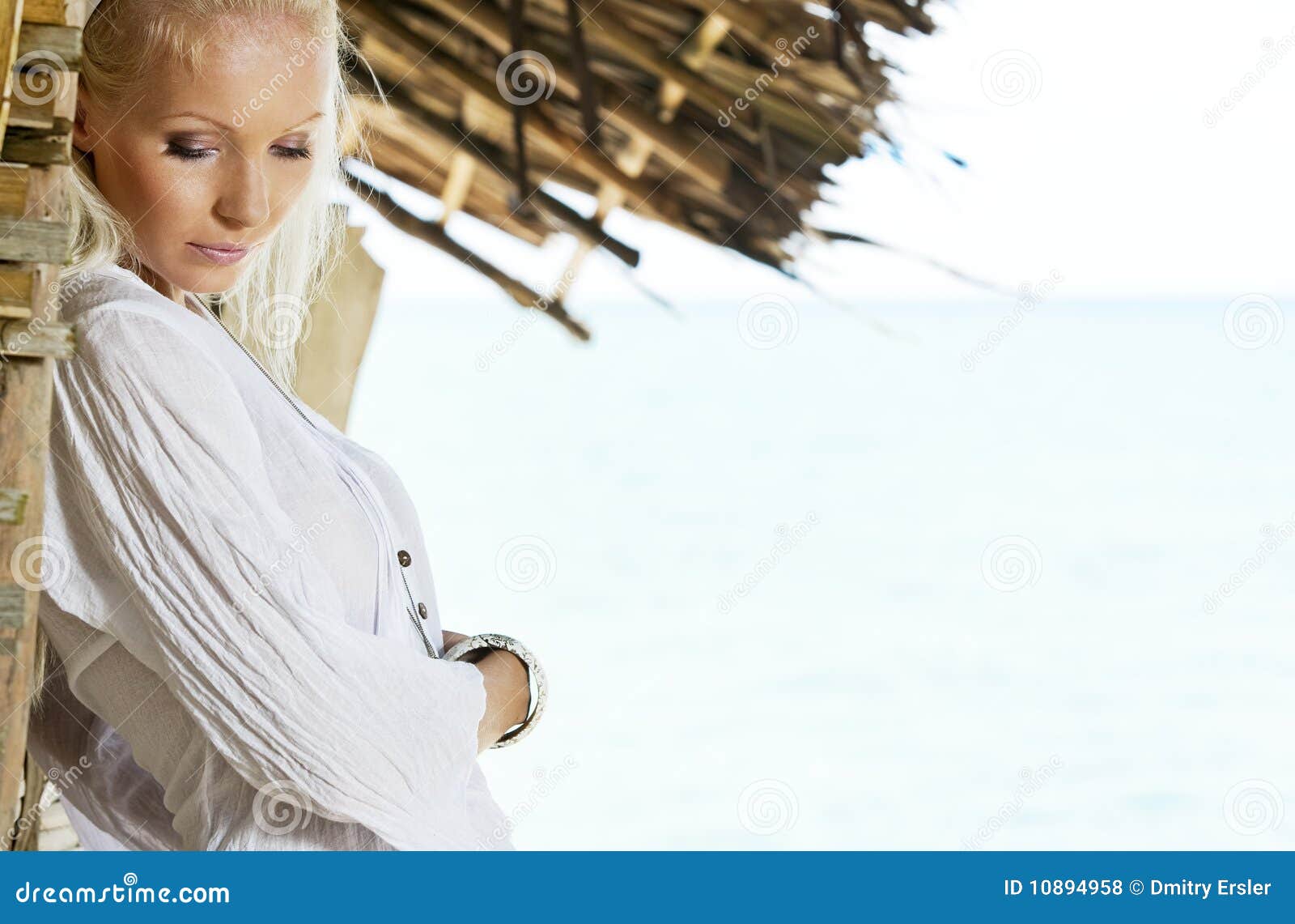 Wistful stock photo. Image of resort, lounge, girl, glamor - 10894958