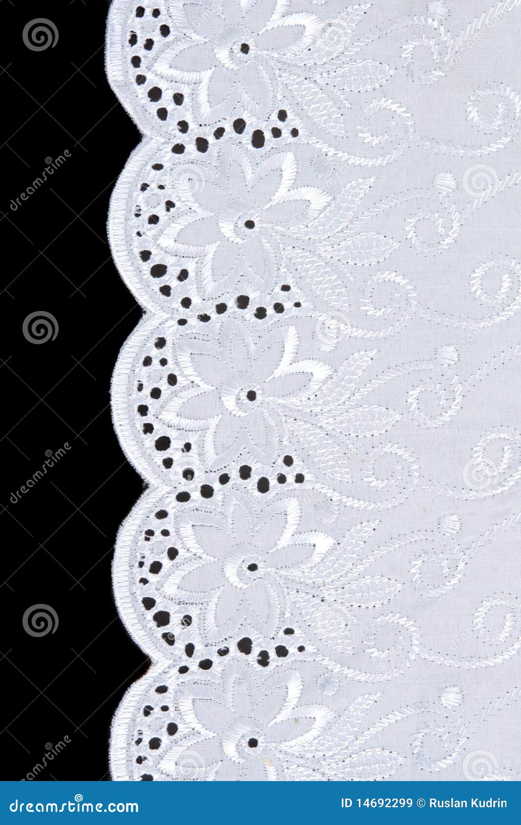 Wit kant stock afbeelding. Image of materiaal, orneren - 14692299