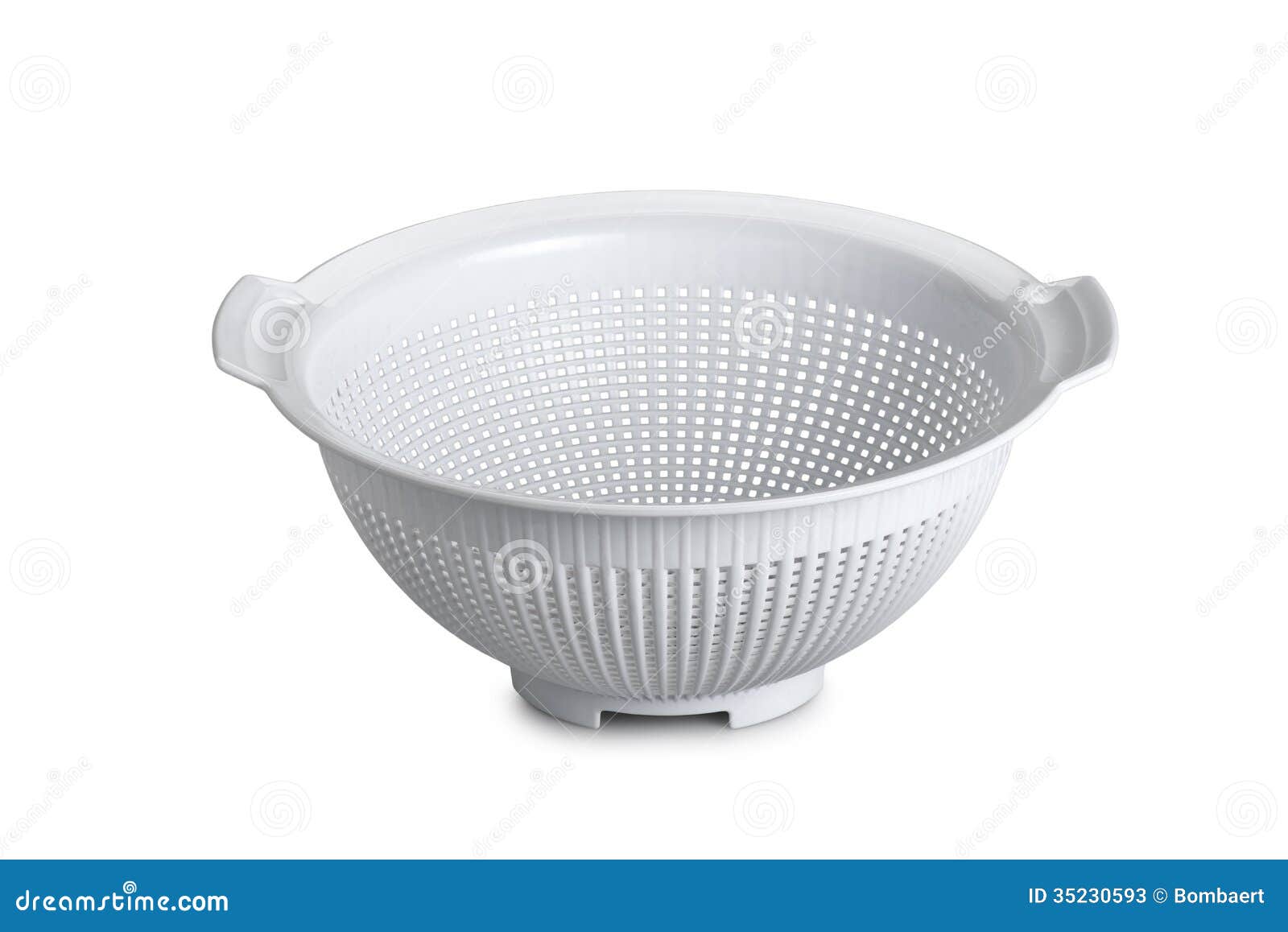 Wit plastic vergiet stock afbeelding. Image of zeef, keuken - 35230593