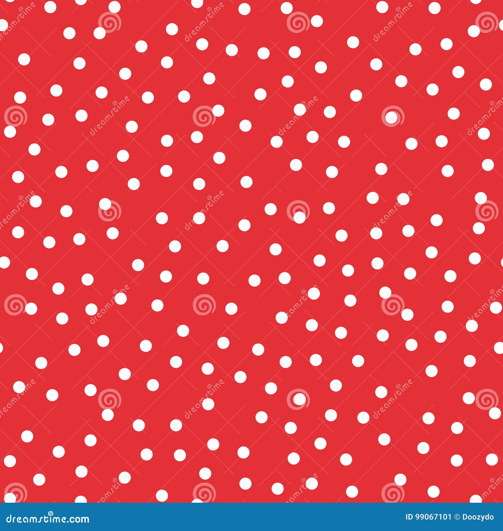 Wit Stippen Naadloos Patroon Op Rood Vector Illustratie - Illustration ...