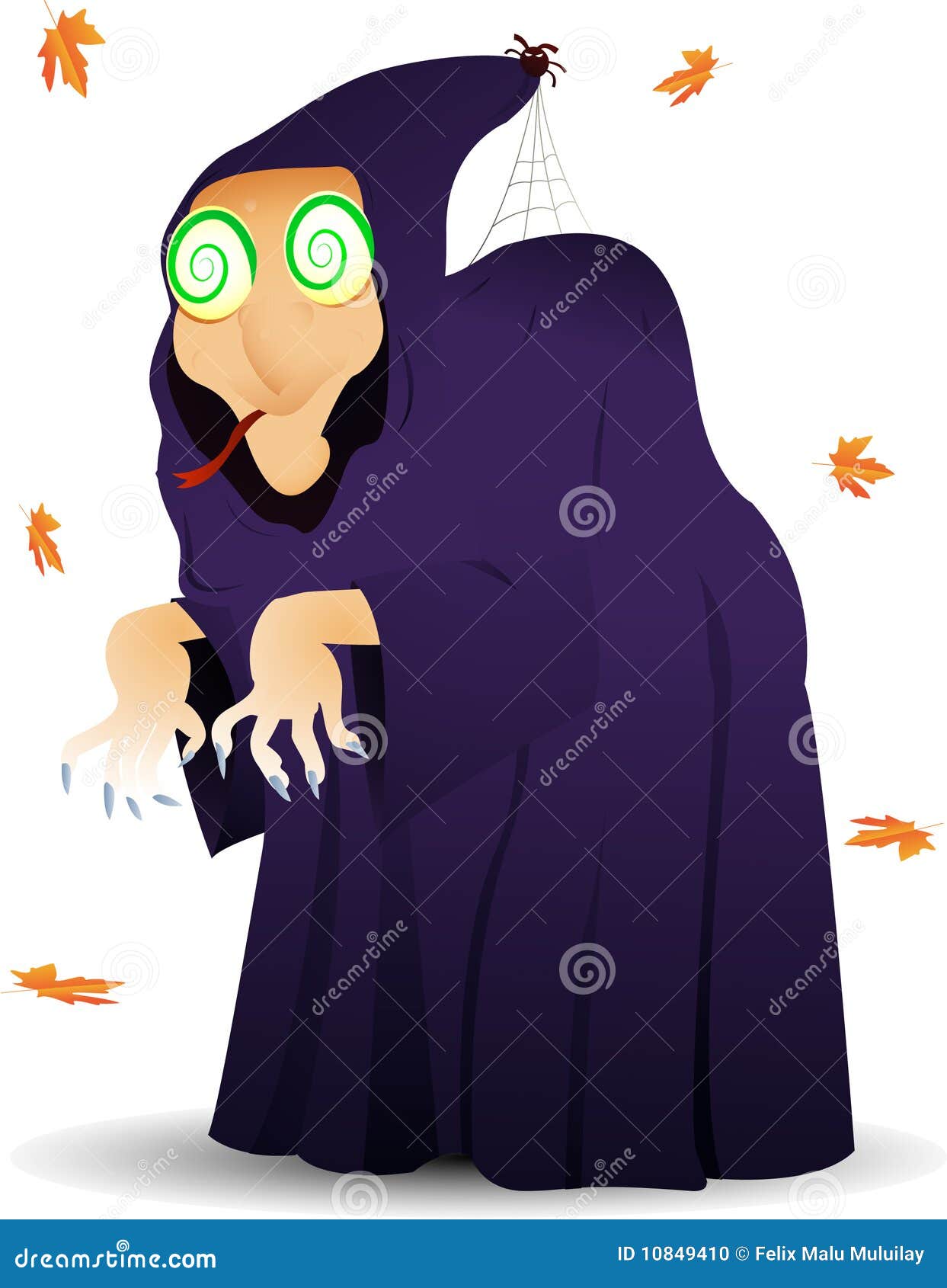 Witch stock vector. Illustration of holiday, celebration - 10849410