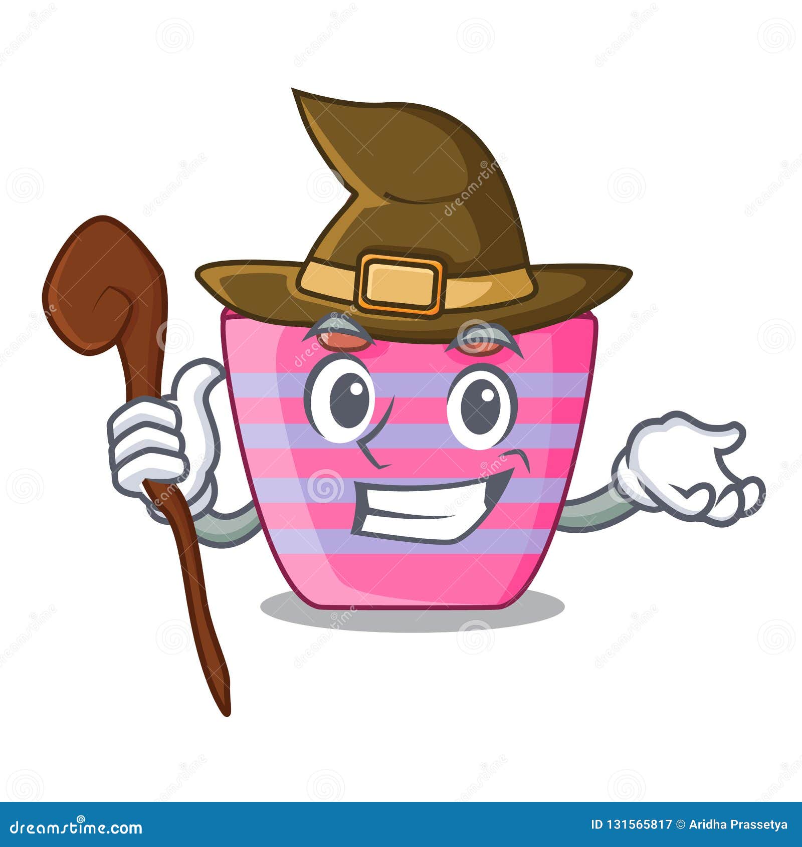 Witch Beach Bag Cartoon on the Sand Stock Vector - Illustration of cute ...