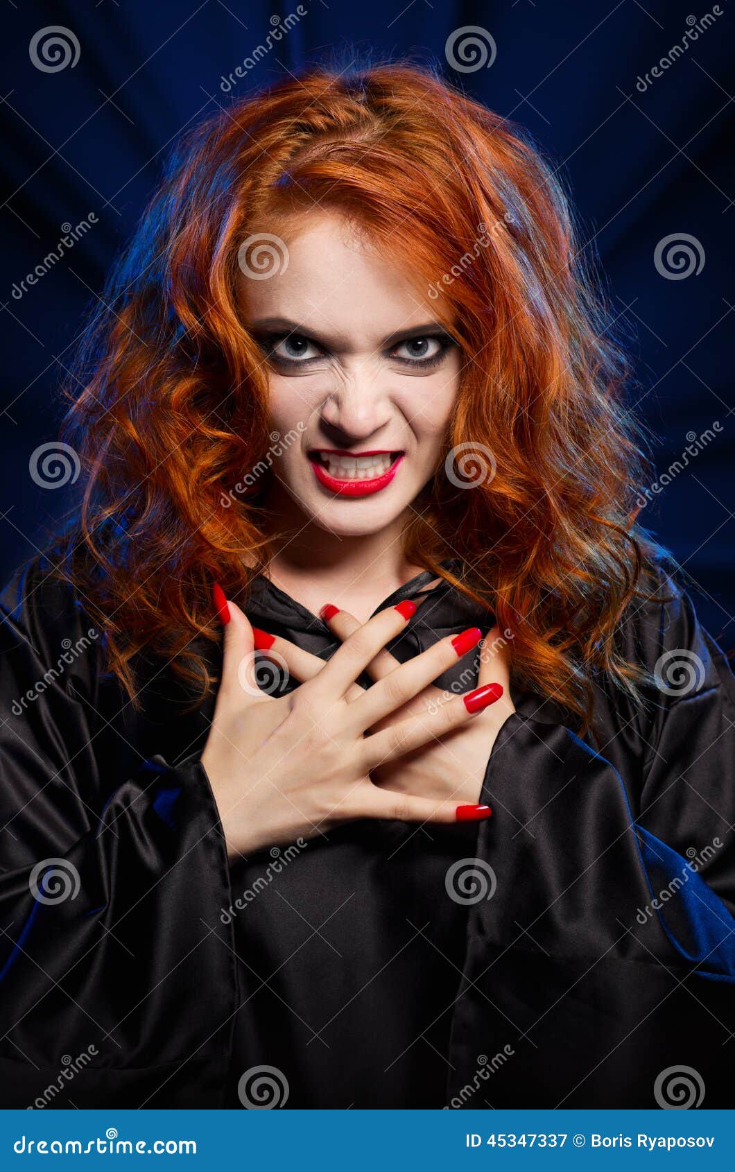 Witch on Blue Rays Background Stock Image - Image of human, night: 45347337