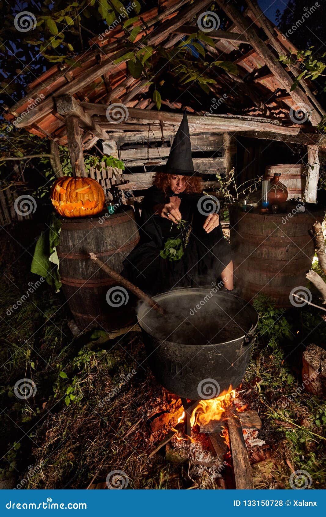 Witch boiling spells stock photo. Image of dark, gray - 133150728
