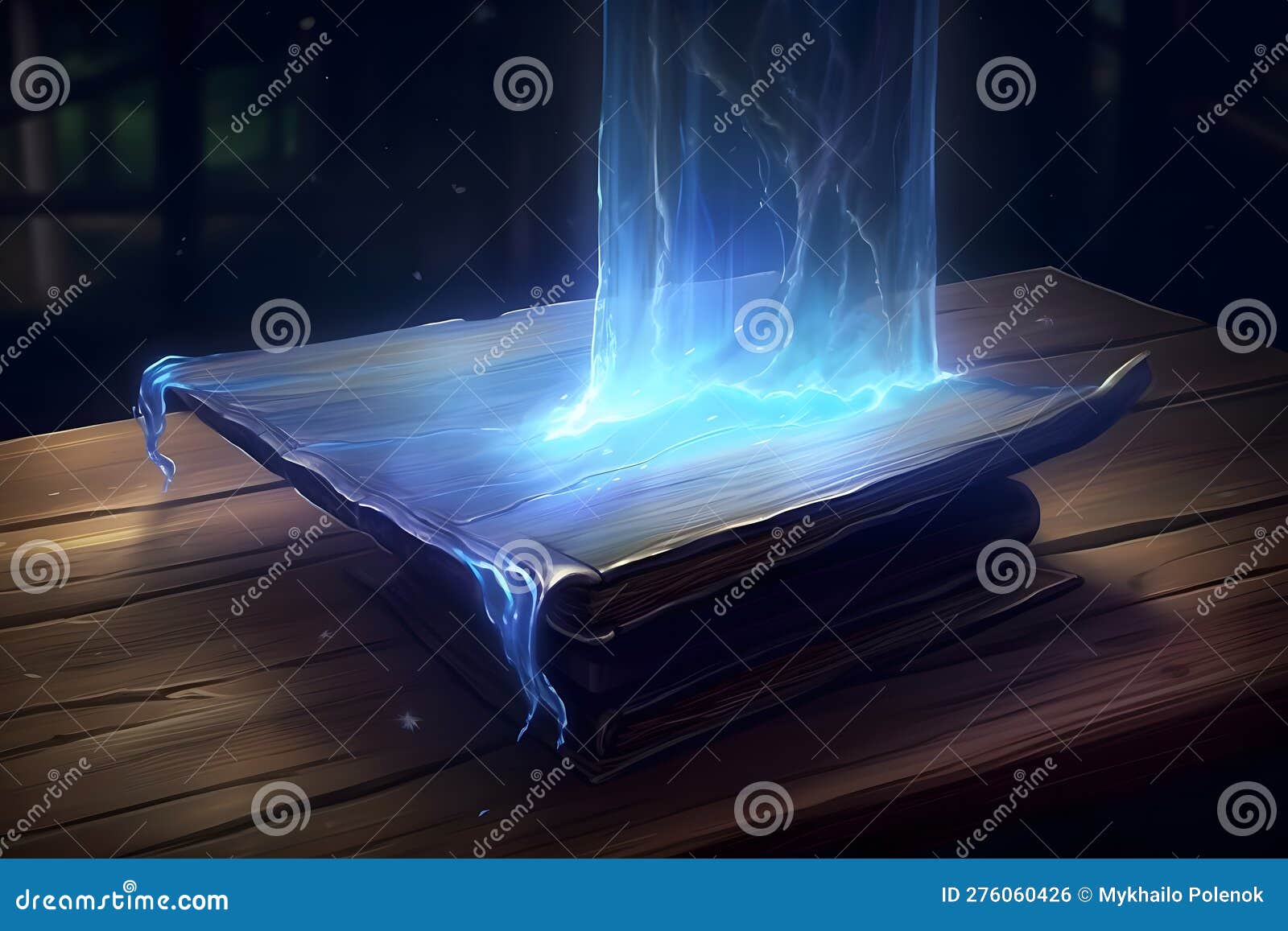 Witch Book of Magic. Neural Network AI Generated Stock Illustration ...