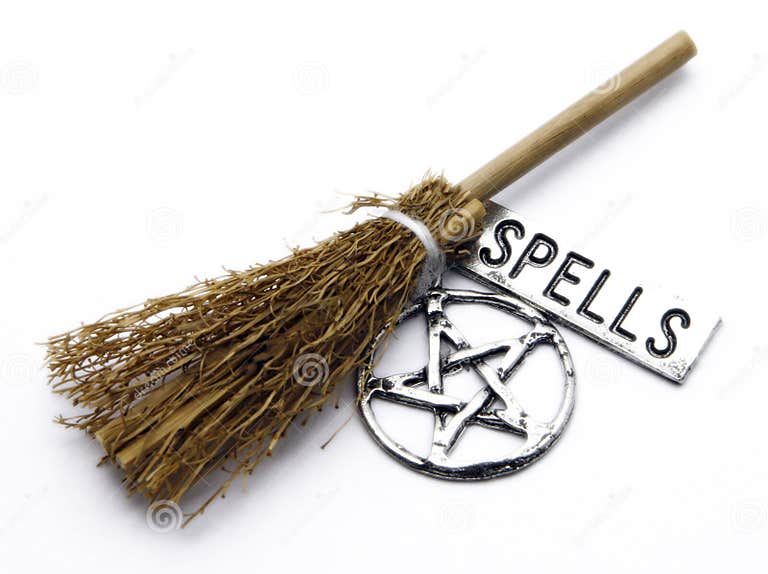Witch Broom, Pentacle, Spells Stock Photo - Image of pagan, spell: 13814906