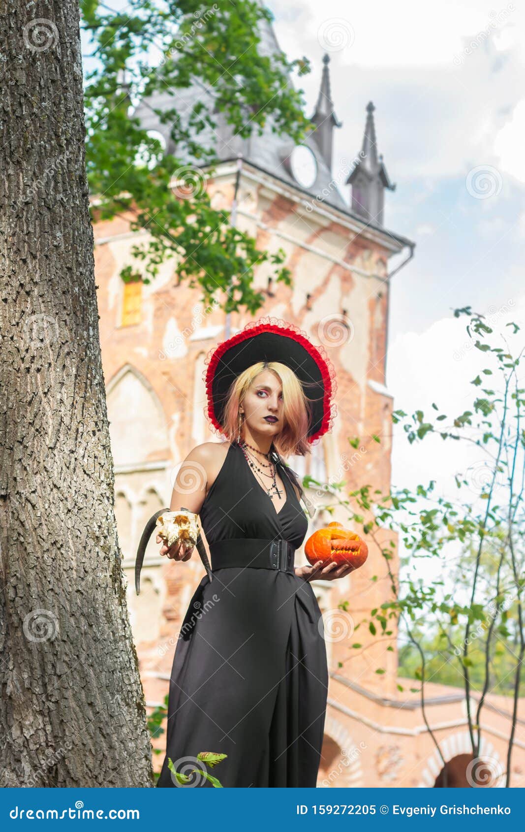Witch Calls Spirits Magical Mystery Horror Medieval Stock Image - Image ...