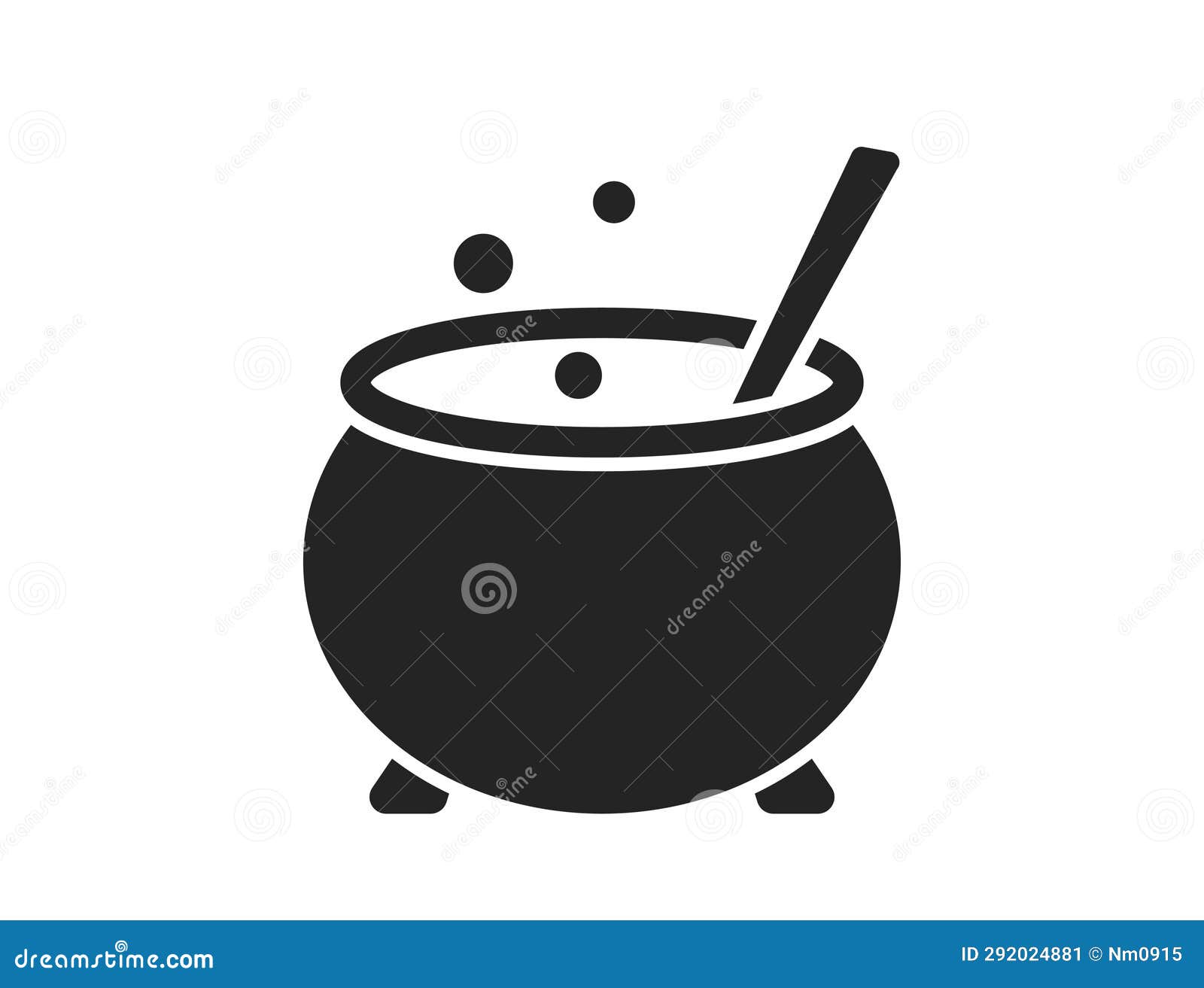 Witch Cauldron Icon. Halloween and Wizard Symbol Stock Vector ...