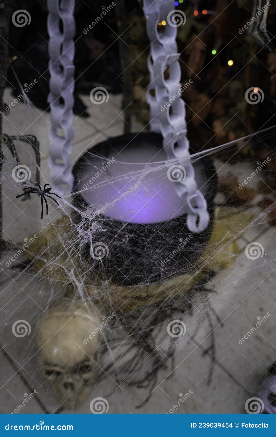 Witch Cauldron with Potions Stock Photo - Image of magician, fairytale ...