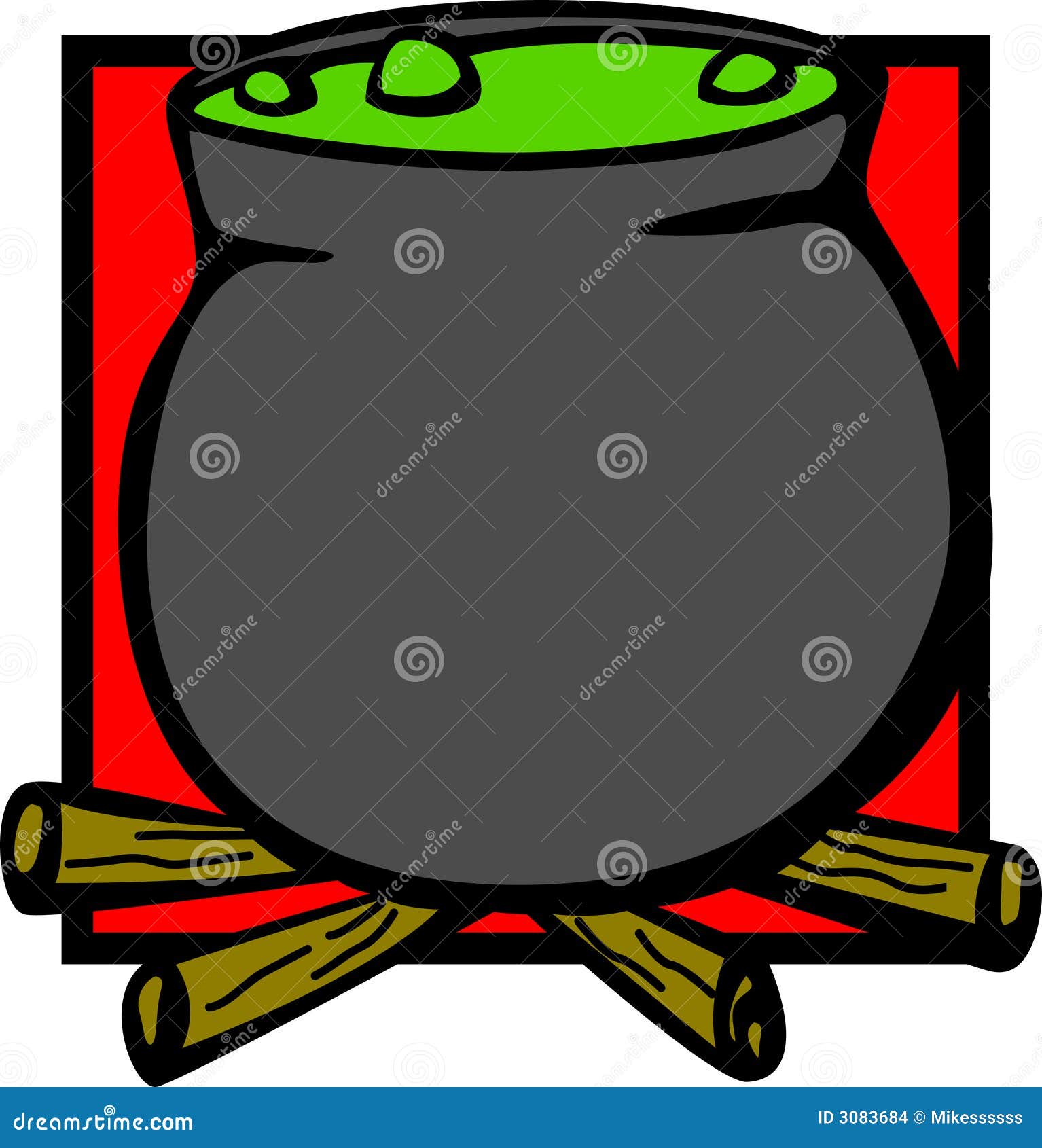 Witch Cauldron Vector Illustration Stock Vector - Illustration of ...