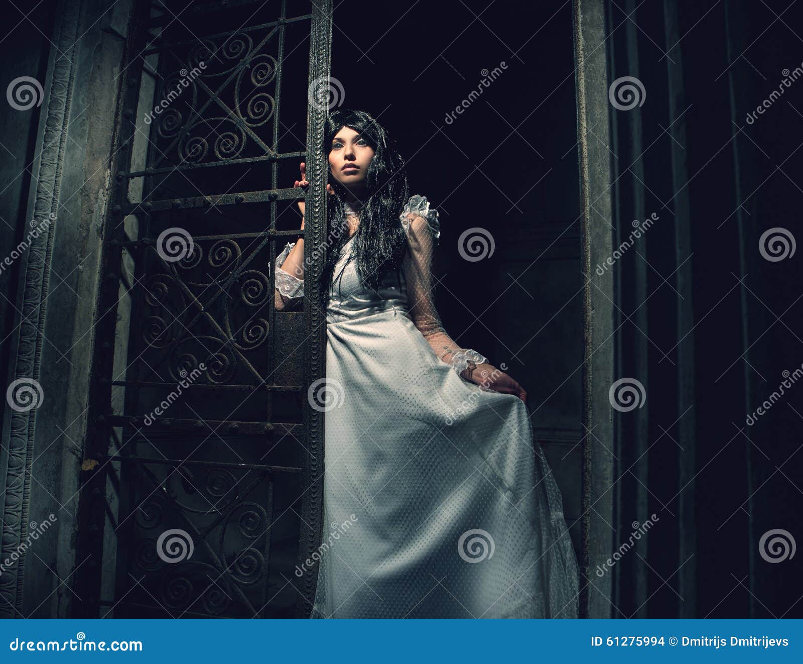 Witch from a Crypt in the Cemetery Stock Photo - Image of frightening ...