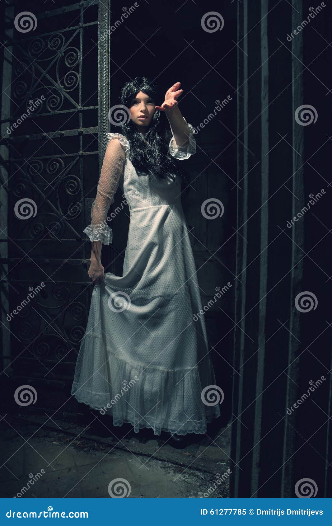 Witch from a Crypt in the Cemetery Stock Image - Image of dark, daemon ...