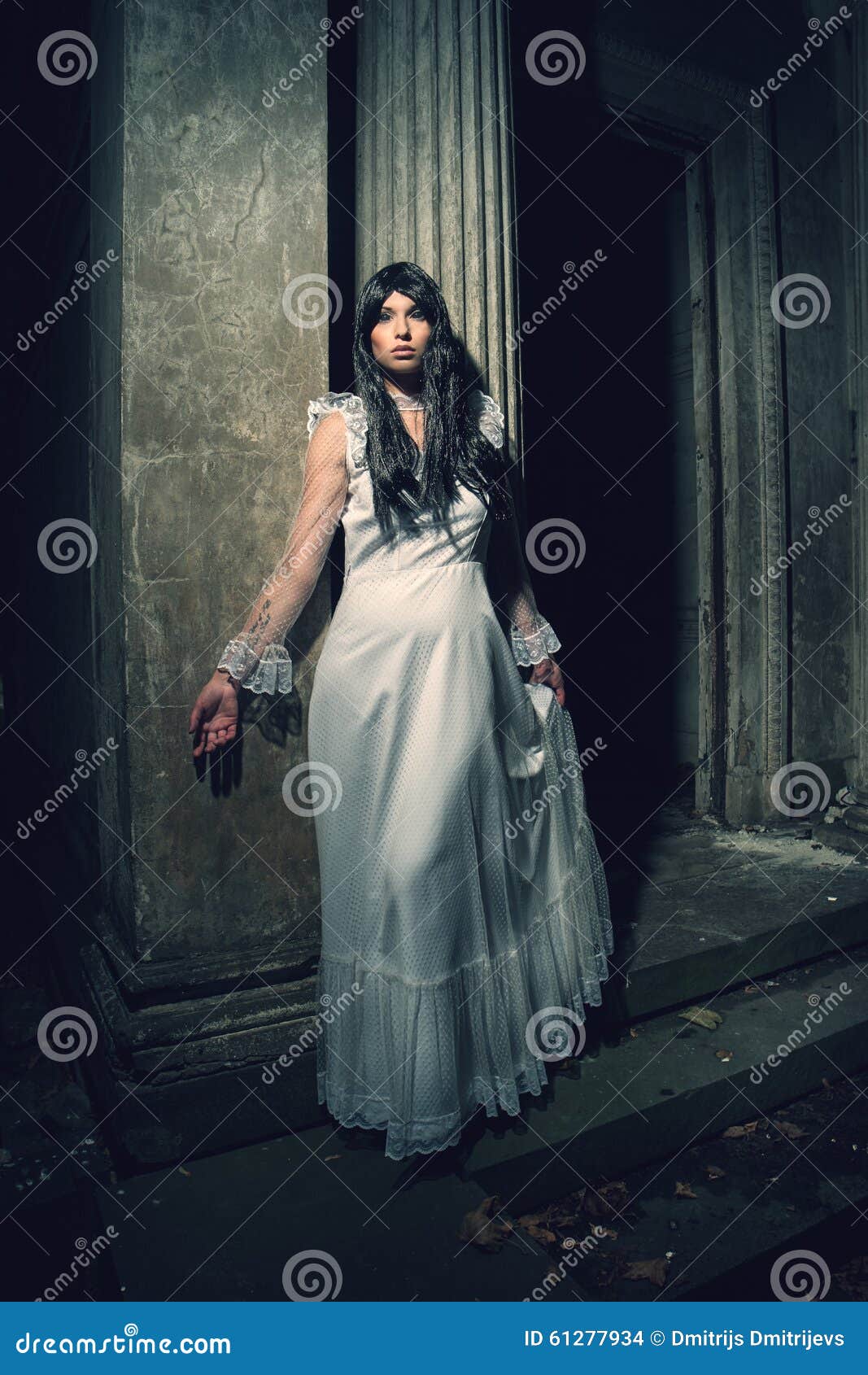 Witch from a Crypt in the Cemetery Stock Photo - Image of fear, mystery ...