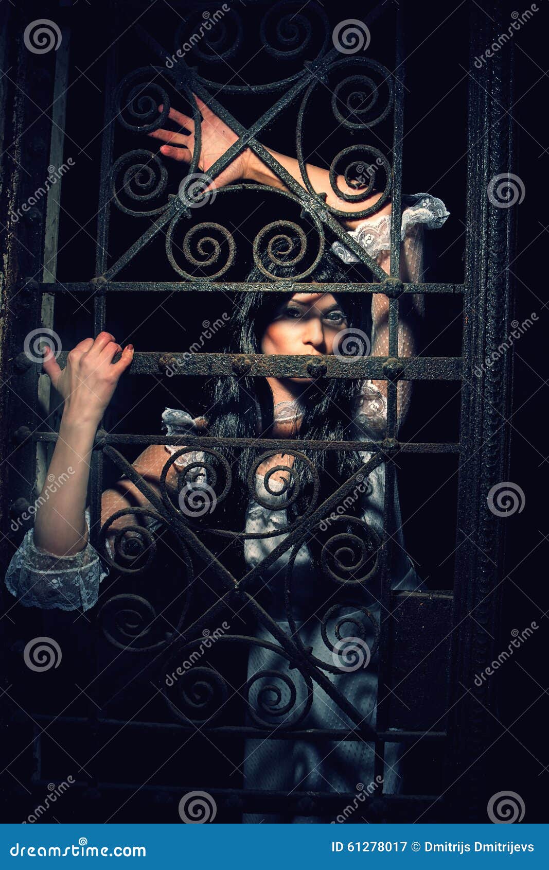 Witch from a Crypt in the Cemetery Stock Image - Image of mystical ...