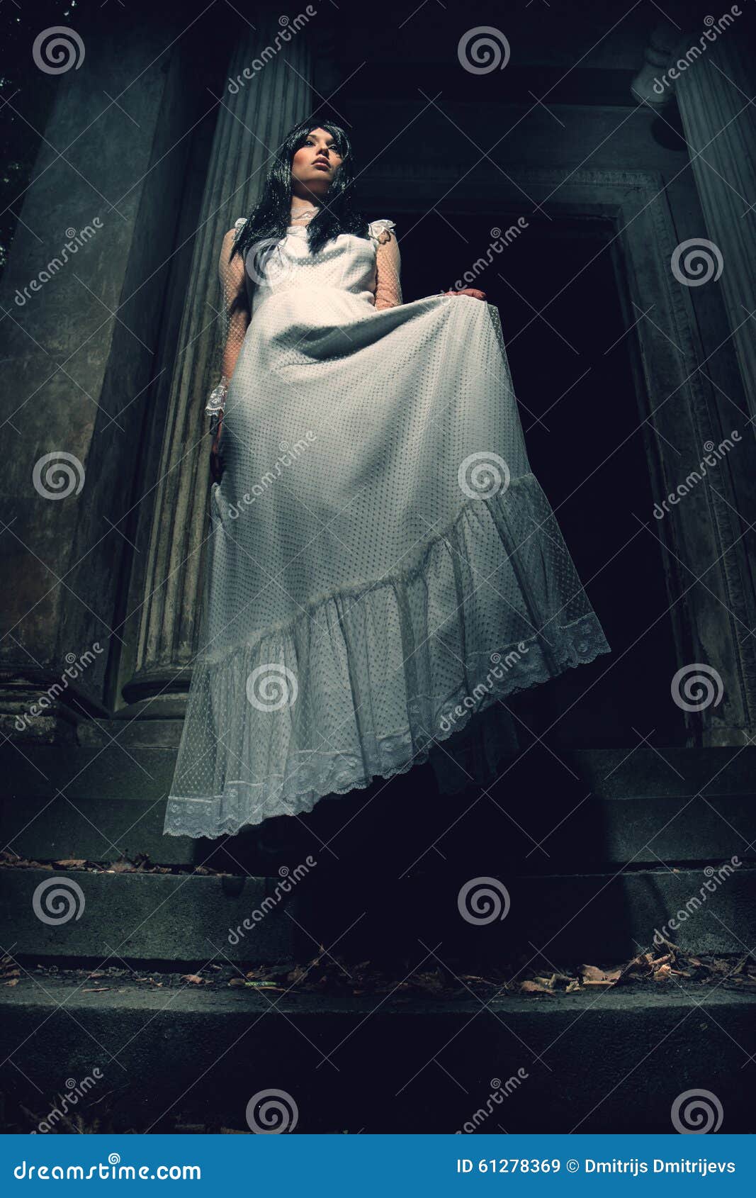 Witch from a Crypt in the Cemetery Stock Image - Image of fear, occult ...