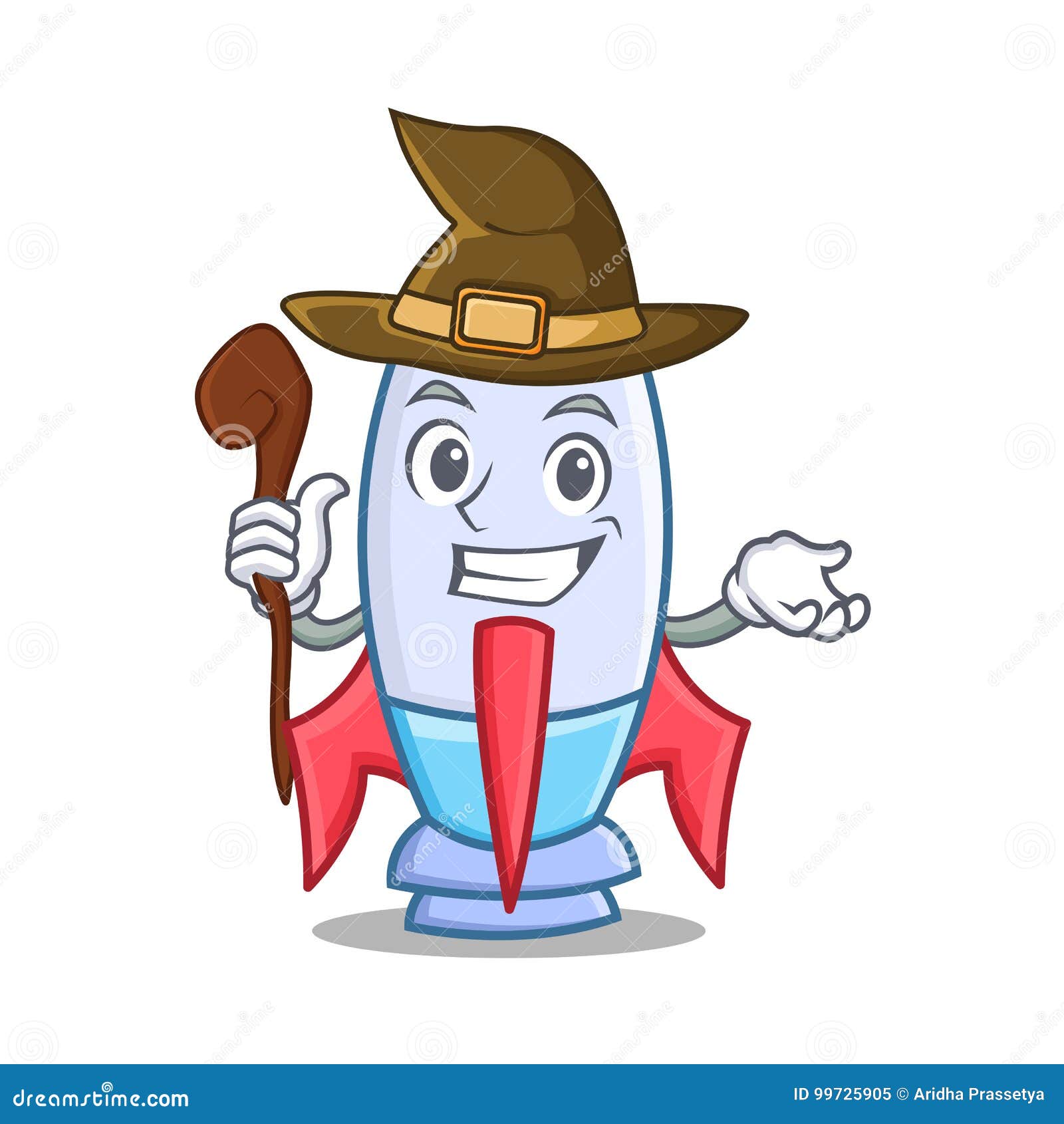 Witch Cute Rocket Character Cartoon Stock Illustrations – 71 Witch Cute ...