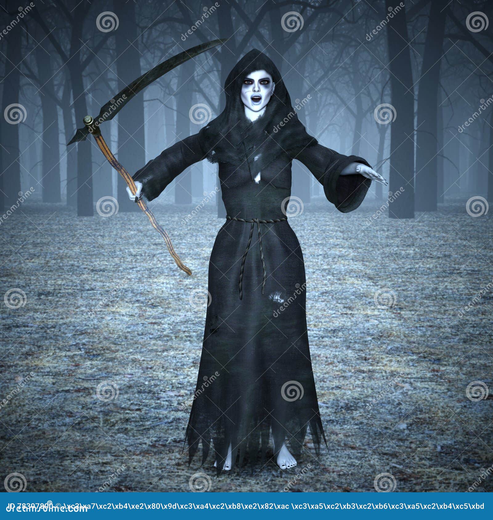 Witch stock illustration. Illustration of pose, event - 78397800