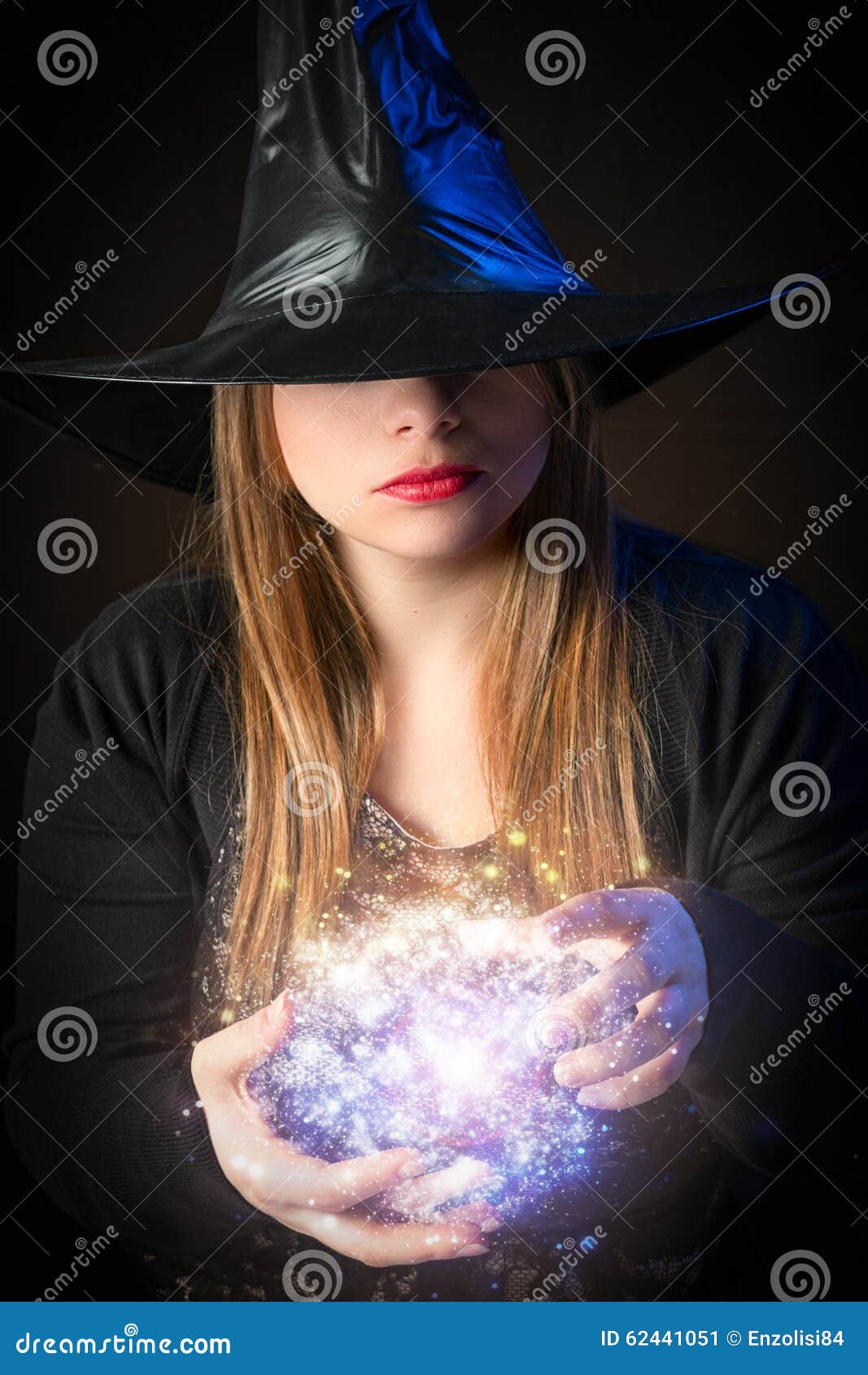 Witch does magic stock image. Image of clairvoyance, crystal - 62441051