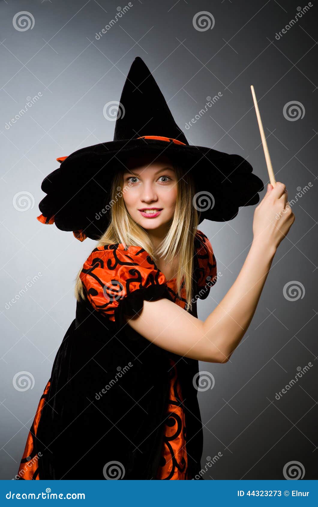 Witch doing her stock image. Image of magician, abracadabra - 44323273