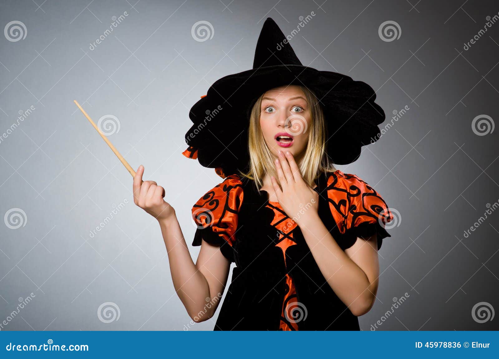 Witch doing stock photo. Image of circus, abracadabra - 45978836