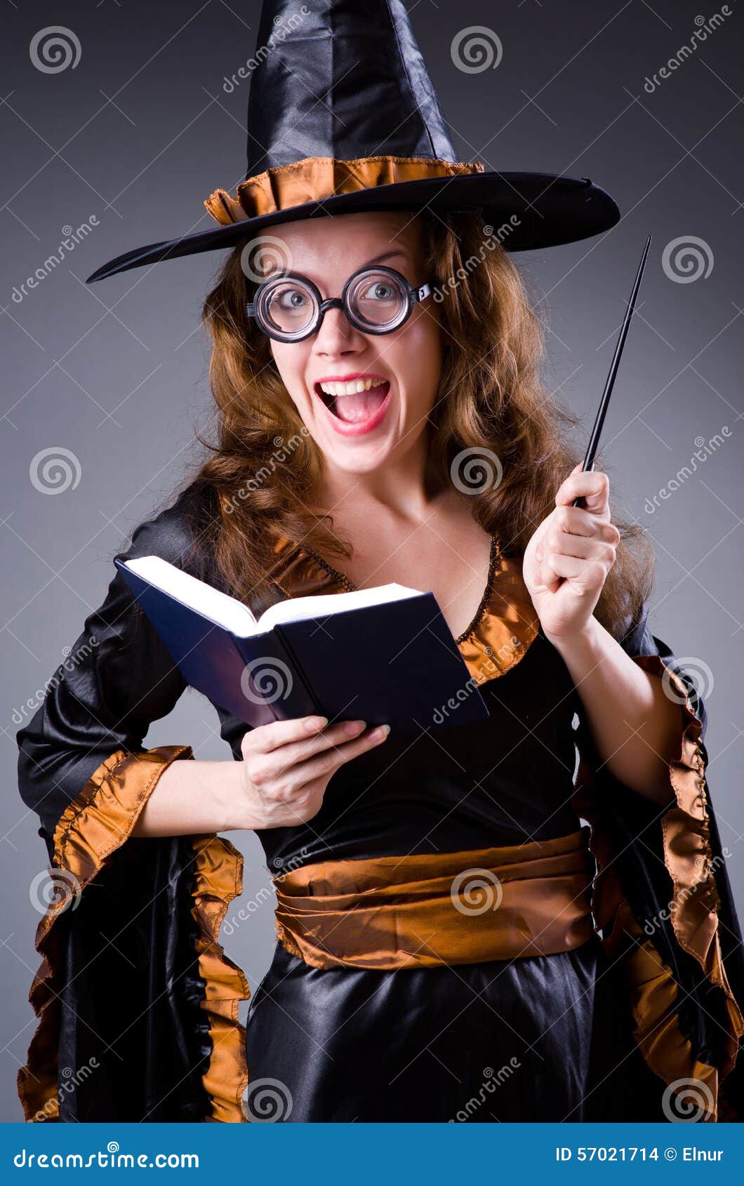 The Witch Doing Her Dirty Tricks Stock Photo - Image of illusion ...