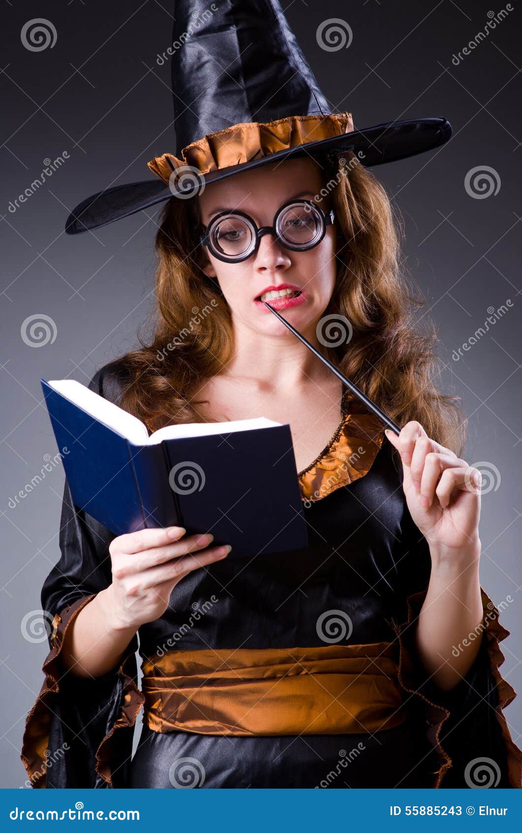 Witch Doing Her Dirty Tricks Stock Image - Image of magic, human: 55885243