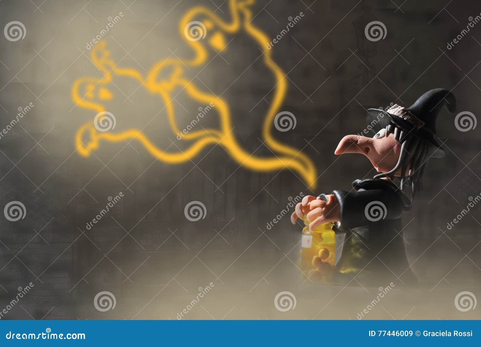 Witch doing magic stock image. Image of girl, beauty - 77446009