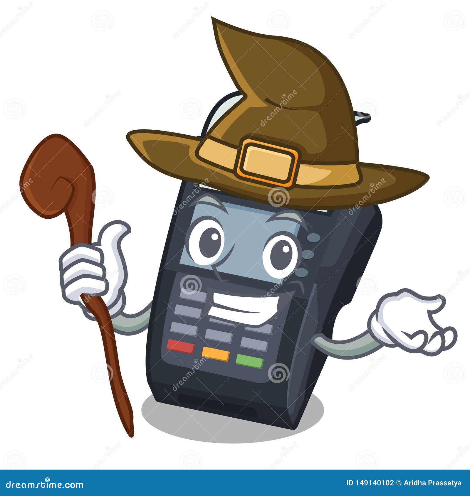 Witch EDC Machine in the Cartoon Shape Stock Vector - Illustration of ...
