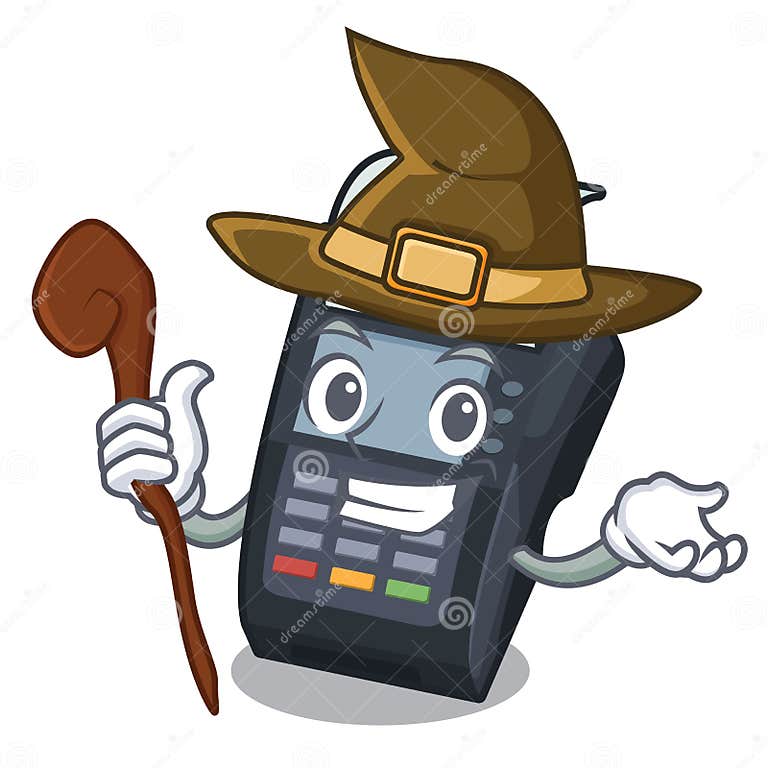 Witch EDC Machine in the Cartoon Shape Stock Vector - Illustration of ...