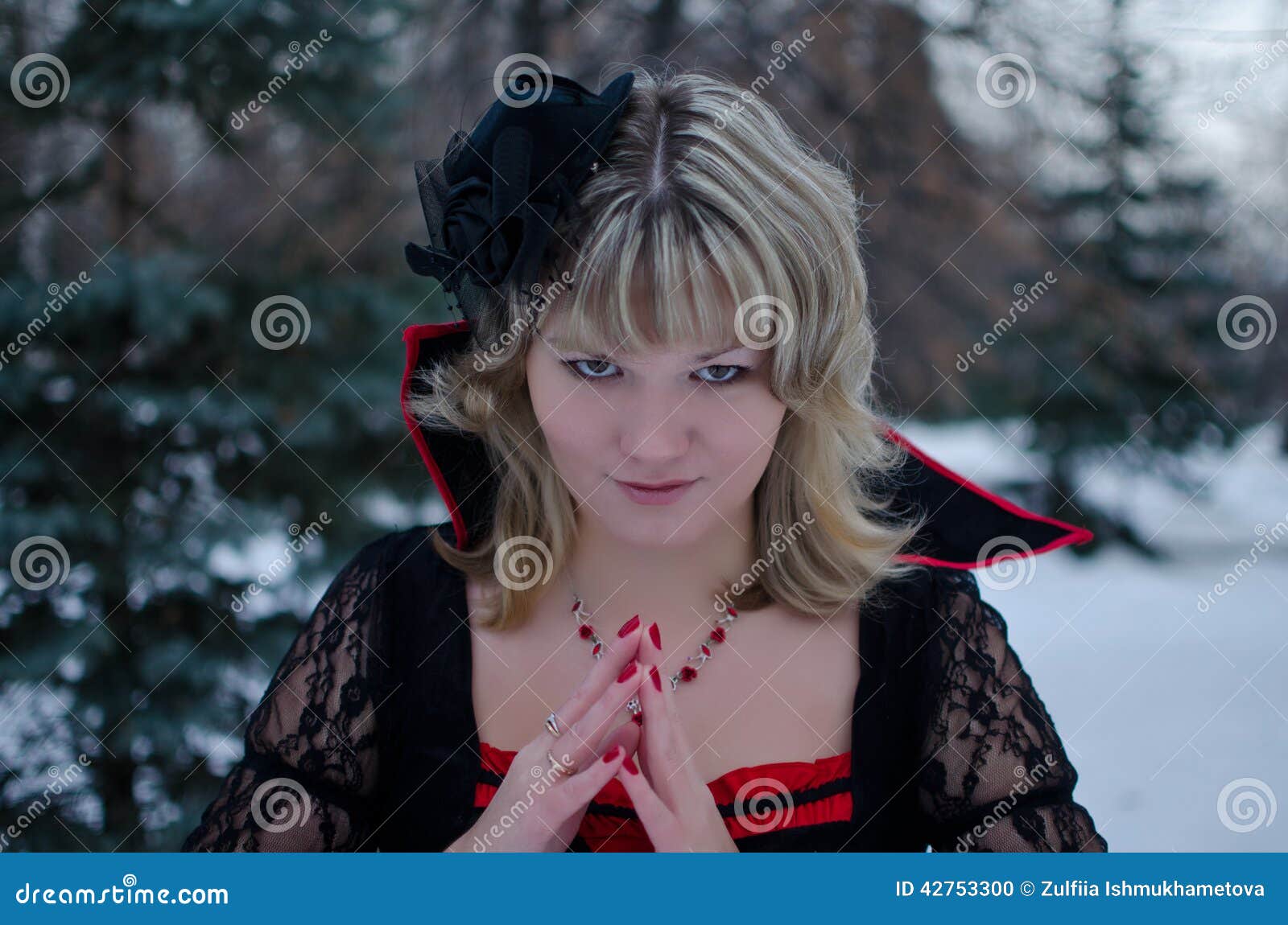 Witch in the forest stock photo. Image of gothic, halloween - 42753300