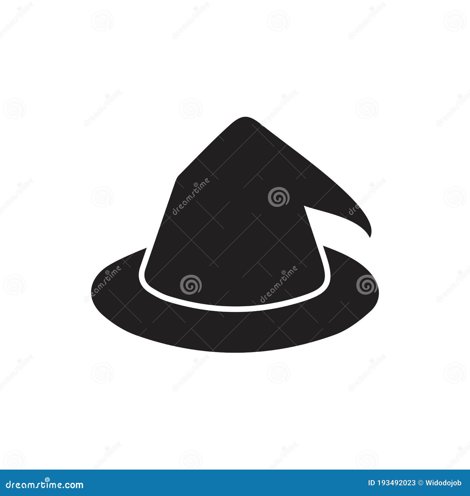 Witch Hat Icon Symbol Vector Stock Vector - Illustration of october ...
