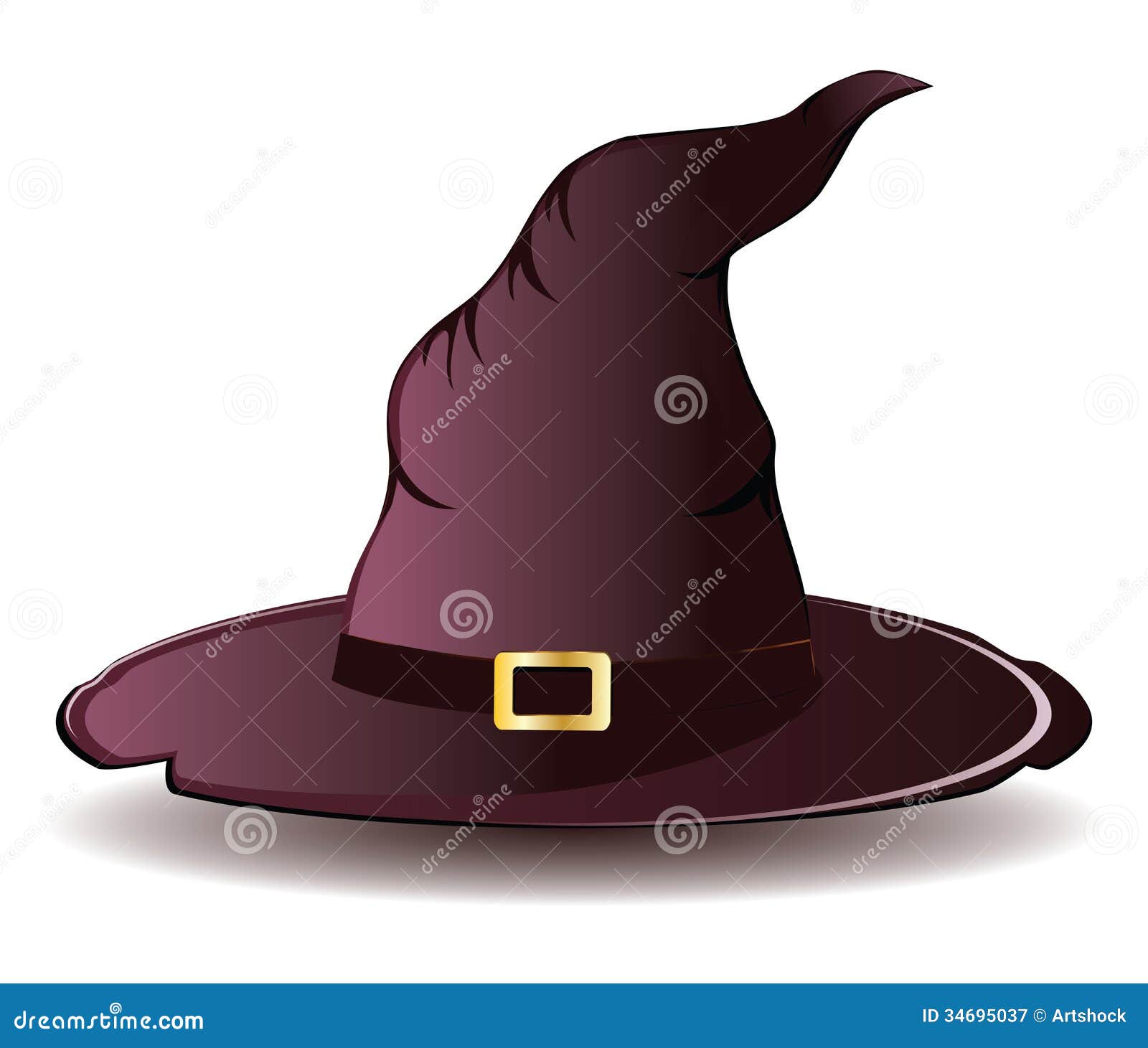 Witch hat stock vector. Illustration of costume, magic - 34695037